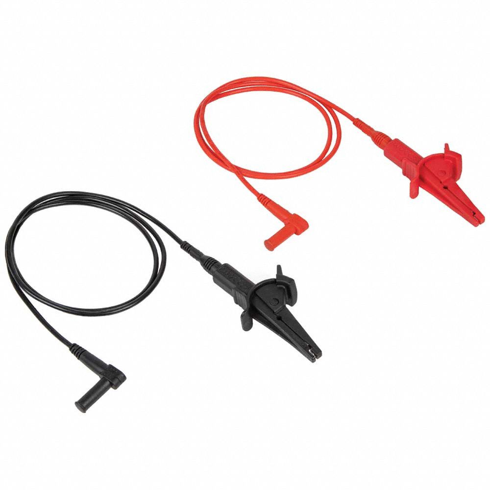 Alligator Clip Test Leads, 3-Foot - Grainger