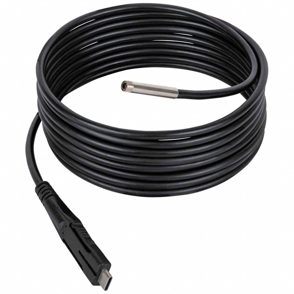 Borescope Nylon Replacement Snake, 10Ft - Grainger