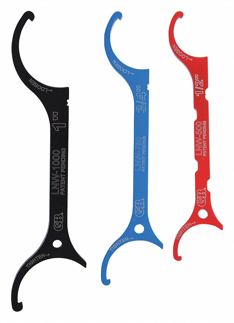 GARDNER BENDER, 1/2 in/1 in/3/4 in, 1 in_1/2 in_3/4 in Pin Dia, Locknut Wrench Set - 696K79|LNW ...