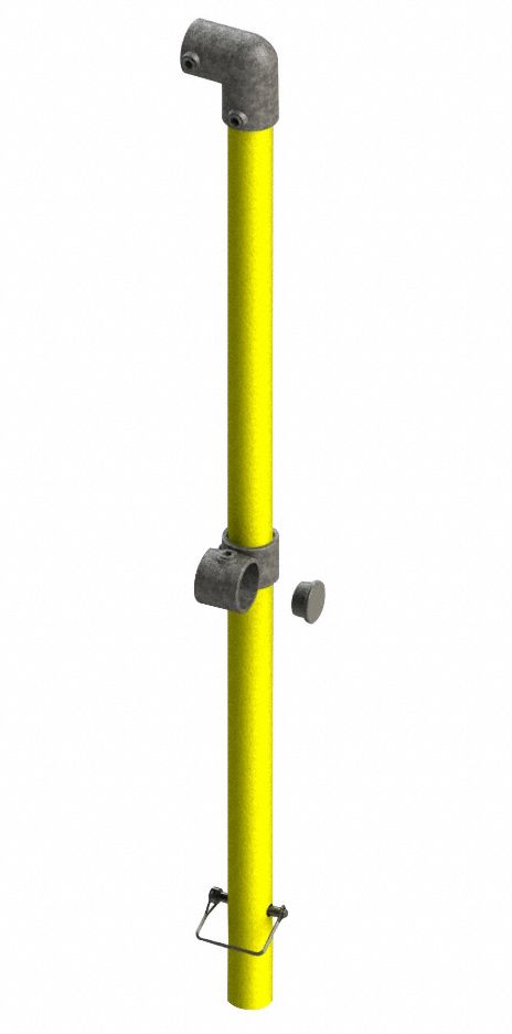 Safety Yellow, End Kit,Straight Stanchion,Safety Yllw - 69AM79|409153 ...