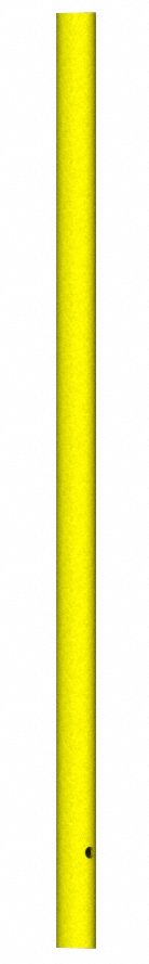 Safety Yellow, Stanchion,Straight - 69AP35|427293S - Grainger