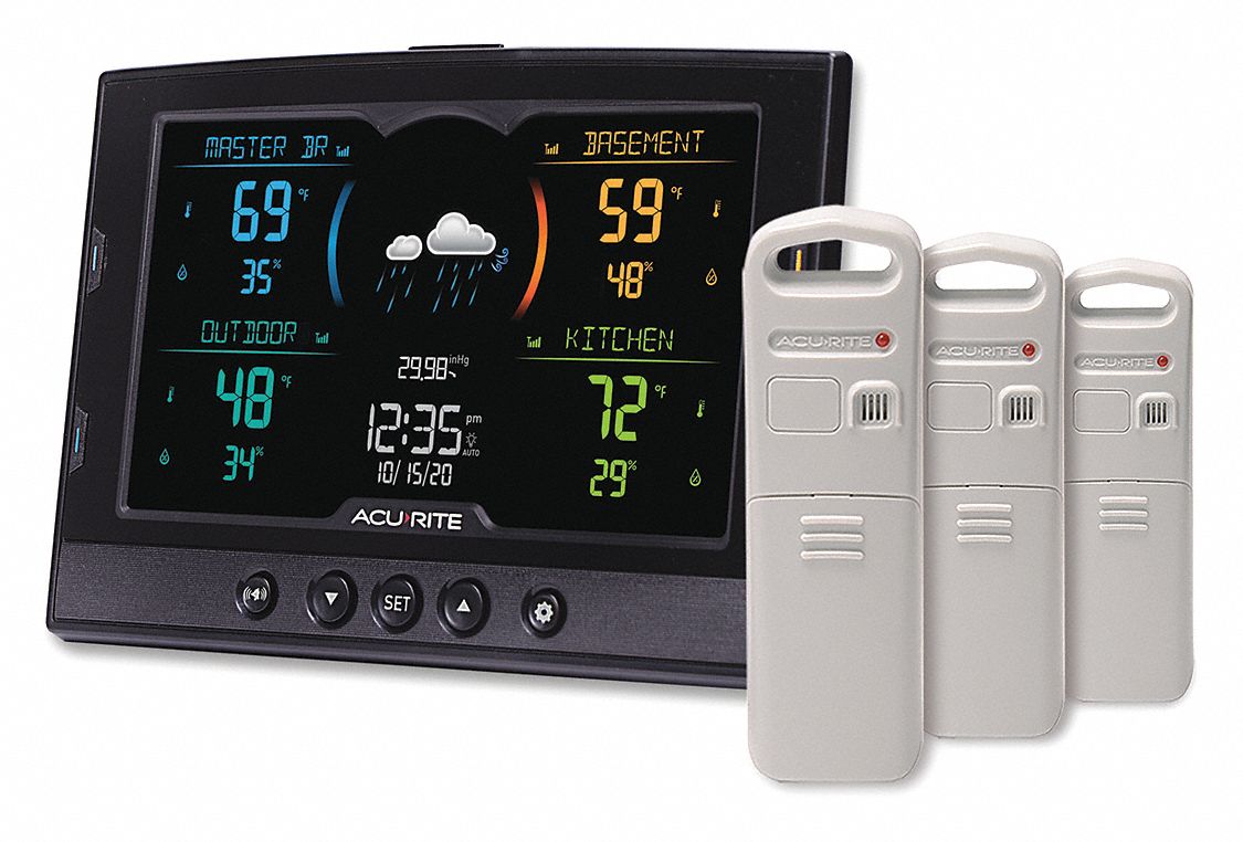 ACURITE, AcuRite, Color LCD, Temperature and Humidity Station,3 ...