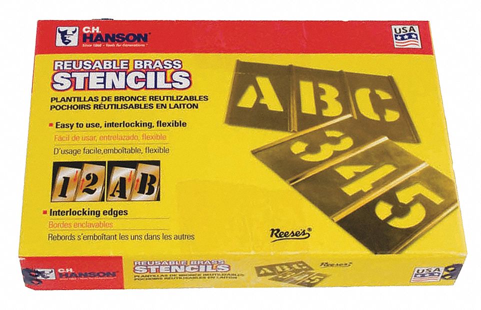 Stencil Set, 10" - Grainger