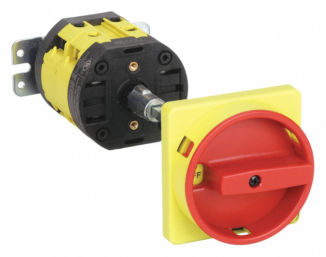 Panel Mount Disconnect Switch, Amps AC 40, Number of Poles 3 - Grainger