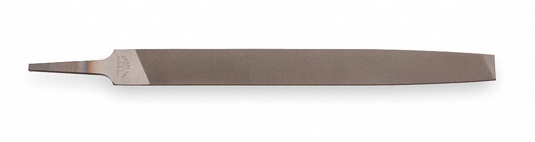 NICHOLSON Machinists File: Rectangular, Smooth Cut, 10 in Lg without ...