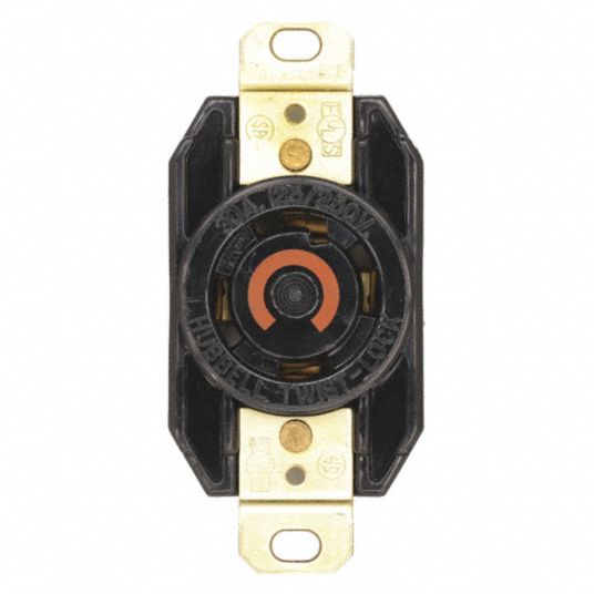 L14-30R, 30 A, Locking Receptacle - 6A655|HBL2710 - Grainger