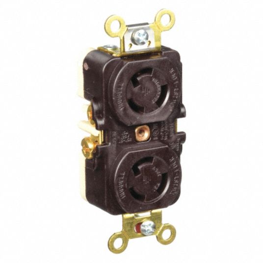 L5-15R, 15 A, Duplex Locking Receptacle - 6A664|HBL4700 - Grainger