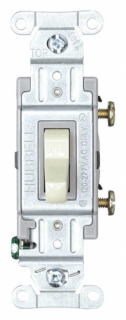 Toggle Switch, Single Pole, Wall Switch - 6A672|CS115I - Grainger