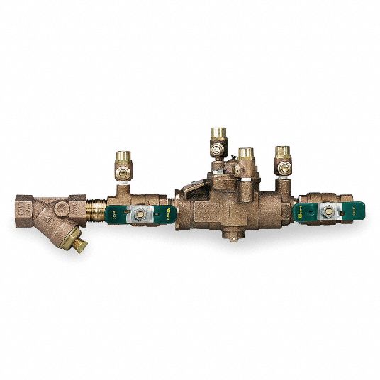 WATTS Reduced Pressure Zone Backflow Preventer, Bronze, Watts 009 ...