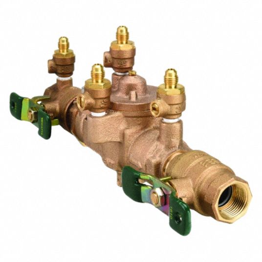 WATTS, 009, With Strainer, Reduced Pressure Zone Backflow Preventer ...