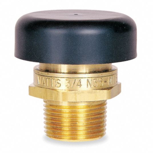 WATTS Brass Vacuum Relief Valve, MNPT Inlet Type, MNPT Outlet Type ...