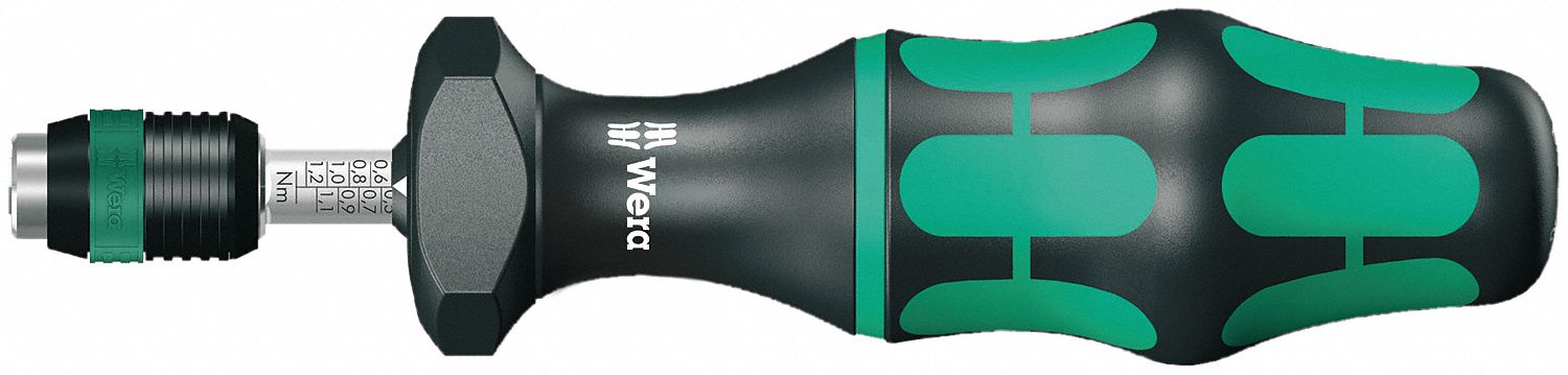 Wera 05074700001 Wera Torque Screwdriver: 1/4 in Tip Size, 0.05 N-m ...