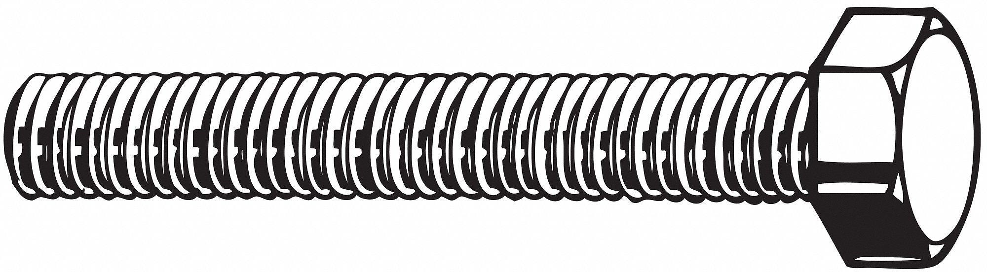 APPROVED VENDOR Tornillo de Cabeza de Dado Hexagonal M24-3.00 Clase 10. ...