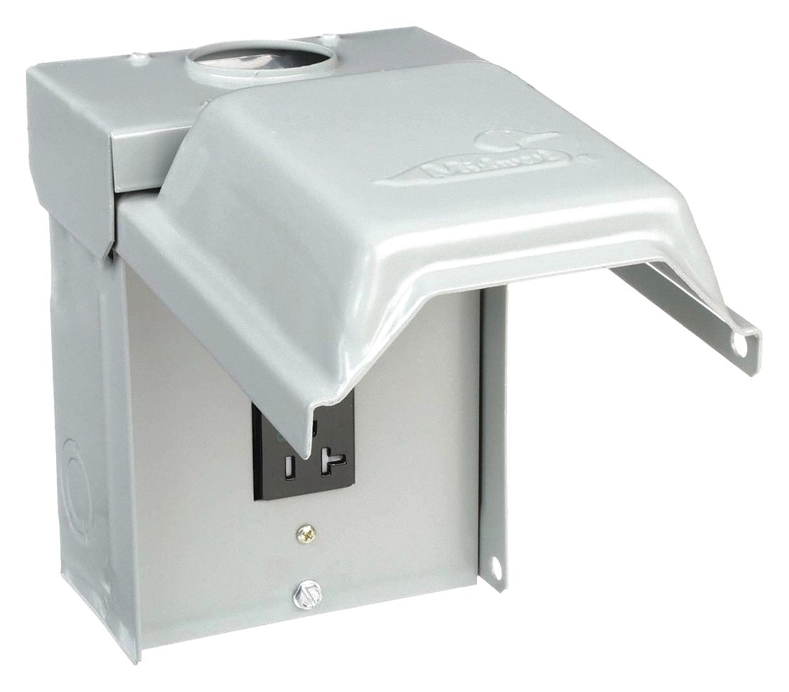 GE, 20 A, 120V AC, Unmetered Surface Power Outlet - 6ADF6|U010 - Grainger