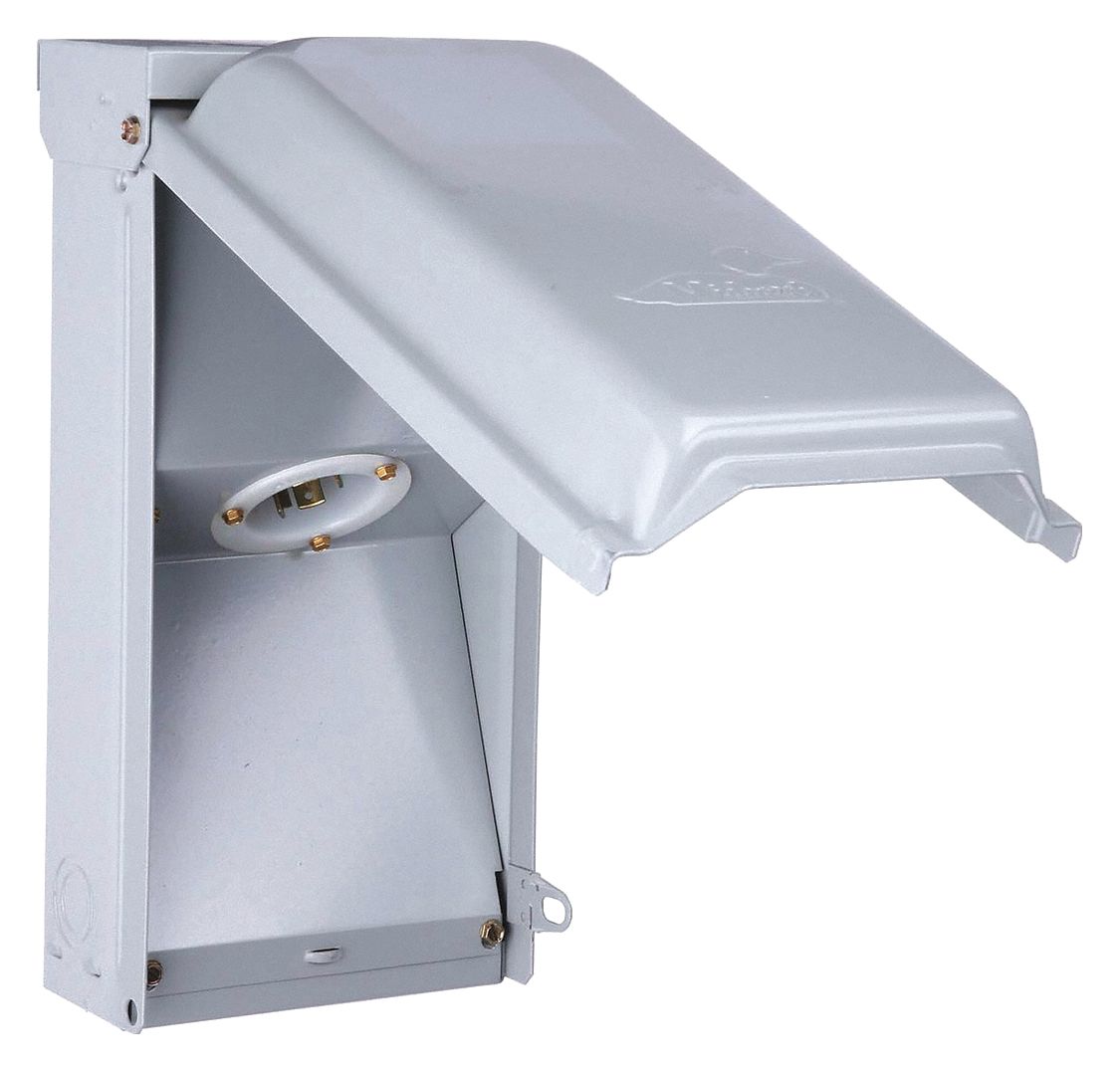 GE, 20 A, 120/240V AC, Power Inlet - 6ADG7|U020N - Grainger