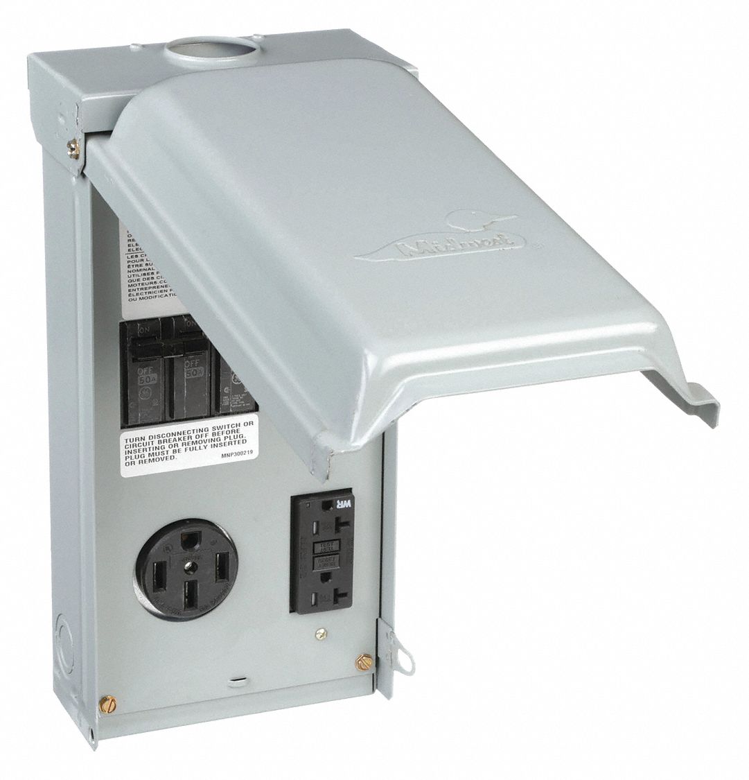 Unmetered Surface Power Outlet, 70 Amps, 120/240V AC Voltage, 14-50R ...