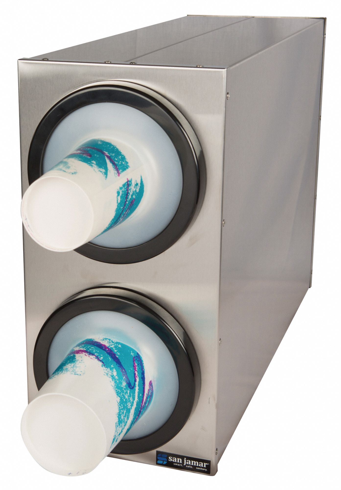 SAN JAMAR Countertop-Mount Cup Dispenser, Holds 8 to 46 oz Cups - 6ADL0 ...