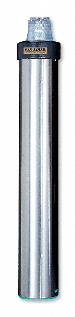 In-Counter, Wall-Mount Cup Dispenser, Holds 6 to 10 oz Cups - Grainger