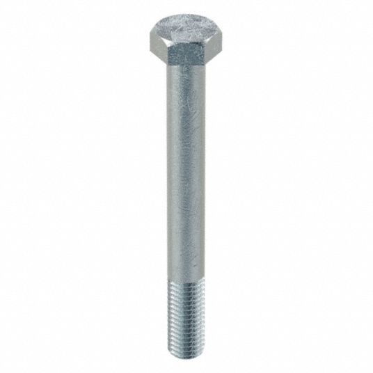 M12-1.75, Hex Head Cap Screw, 110mm Fastener Length, Class 10.9 Steel ...