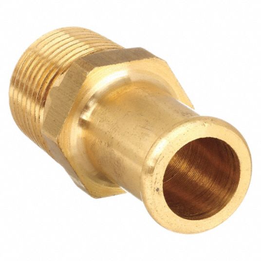 For 1/2 in Hose I.D., 1/2 in x 3/8 in Fitting Size, Beaded Hose Fitting ...