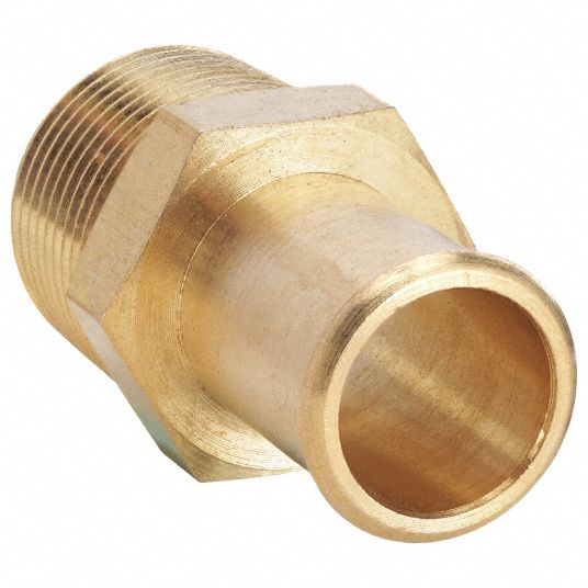 For 3/4 in Hose I.D., 3/4 in x 3/4 in Fitting Size, Beaded Hose Fitting ...