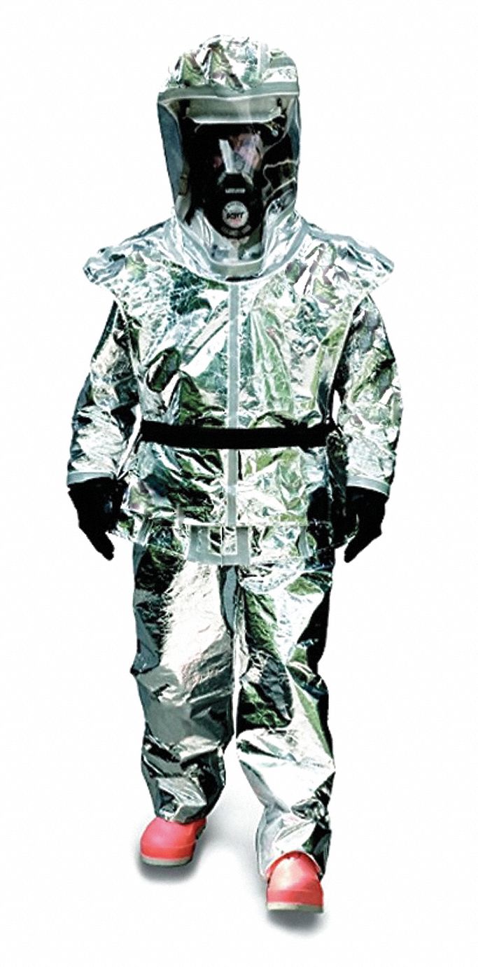 FRONTLINE 300 Three Piece Chemical/Radiant Heat Resistant Suit - 6AGD5 ...