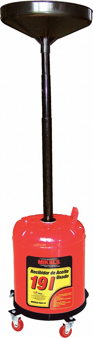 MIKEL'S Recibidor de Aceite,Capacidad (Gal.) 5 ,Altura (pulg.) 46 a 72 x 11.81" Diám. x 20.07 ...