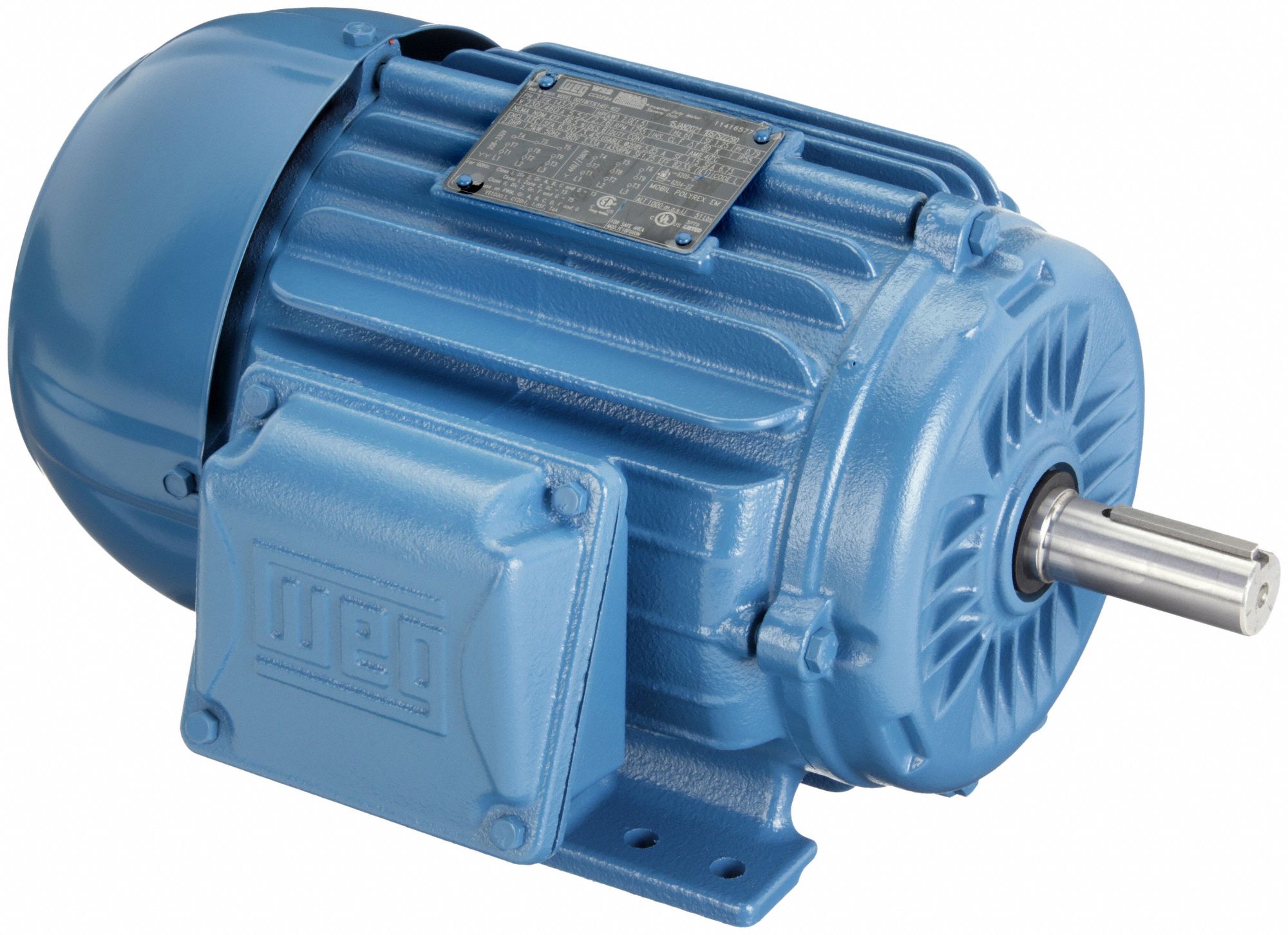 WEG, Totally Enclosed Fan Cooled, Rigid Base Mount, General Purpose ...