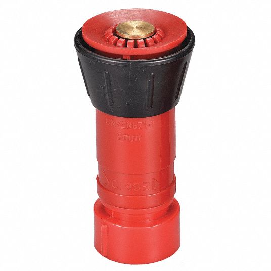 Adj Gallonage, Fog, Fire Hose Nozzle - 6AKC6|6AKC6 - Grainger