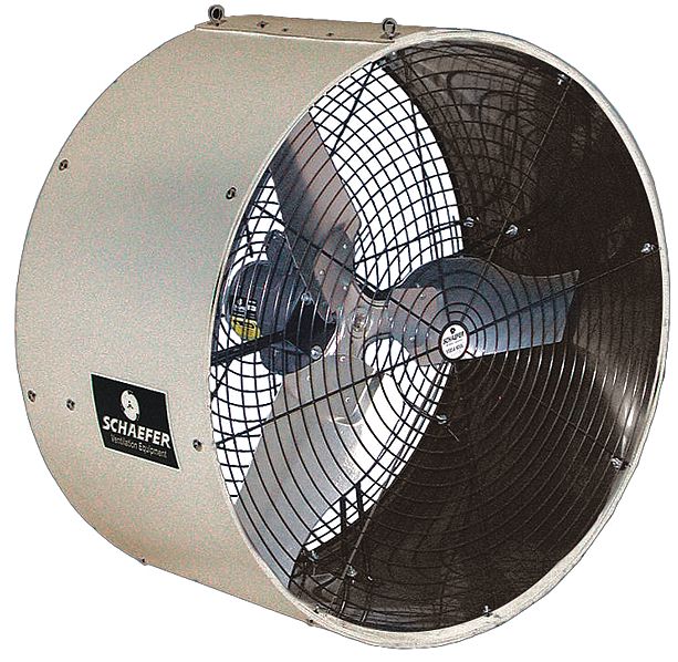 SCHAEFER, 36 in Blade Dia, 11,690 cfm, Standard-Duty Industrial Fan ...