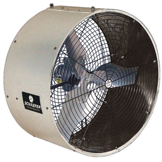 SCHAEFER, 36 in Blade Dia, 11,690 cfm, Standard-Duty Industrial Fan ...