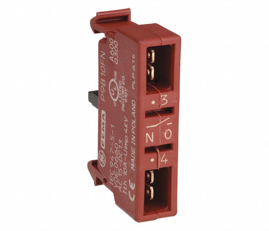 ABB Bloque de Contacto, 22mm, Forma de Contacto 1NA Cierre Temprano, Clasificación del Contacto ...