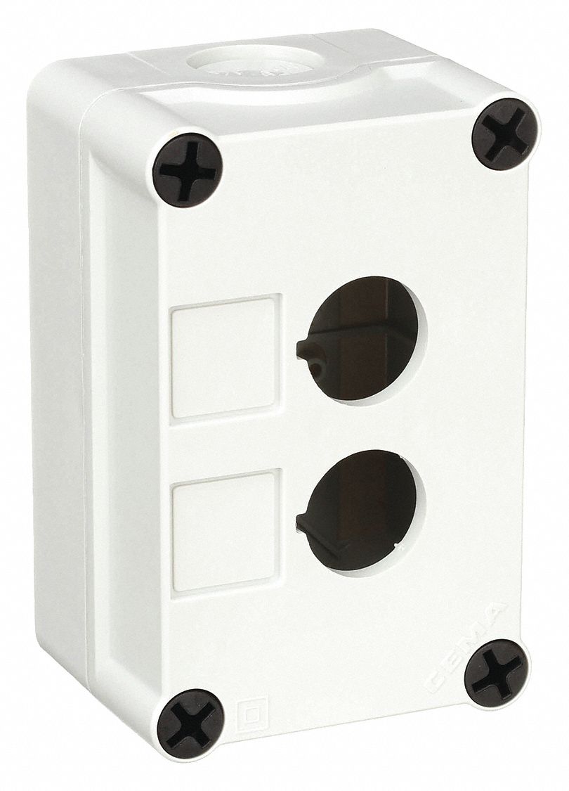 ABB, 22mm, 2 Holes, Push Button Enclosure - 6AML3|MEP2-0 - Grainger
