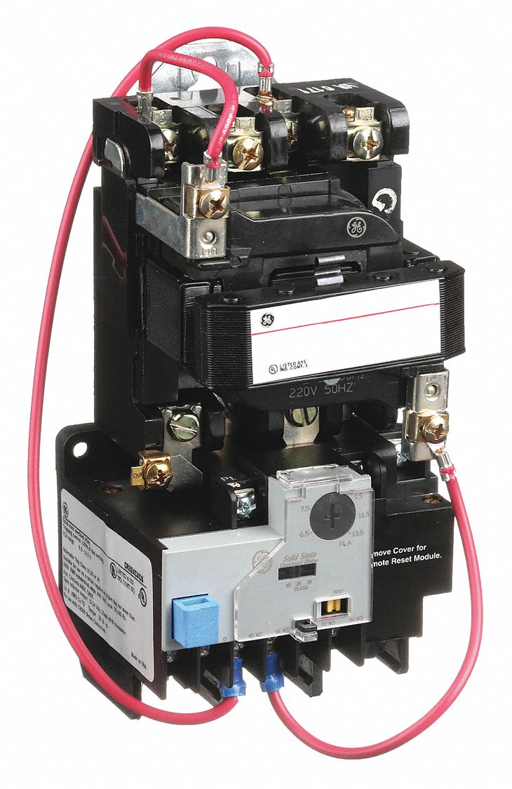 GE NEMA MAGNETIC MOTOR STARTER, NON-REVERSING, 3 POLES, NEMA SIZE 1, 27 ...