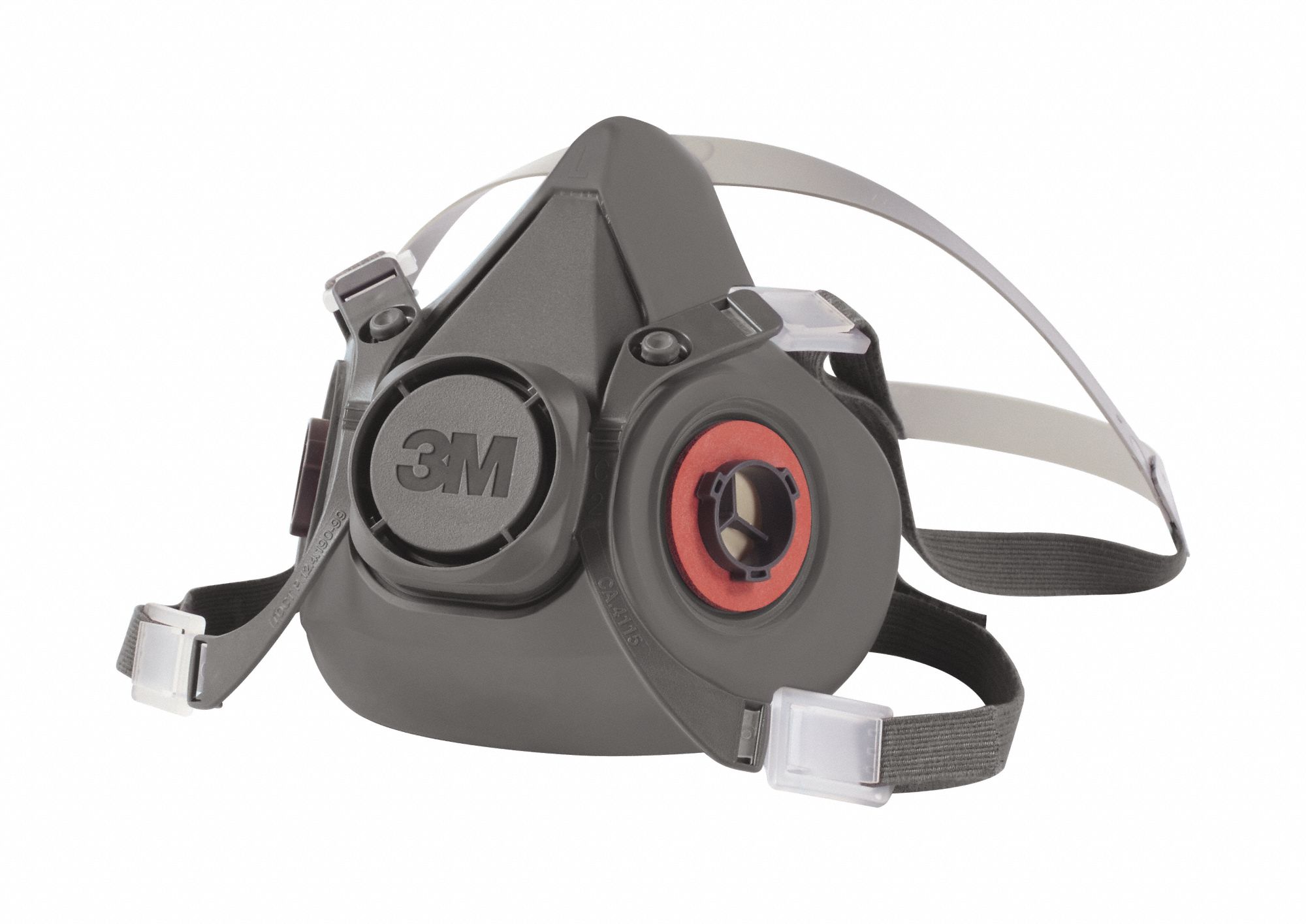 3M Half Mask Respirator: 6000, 0 Cartridges Included, Thermoplastic ...