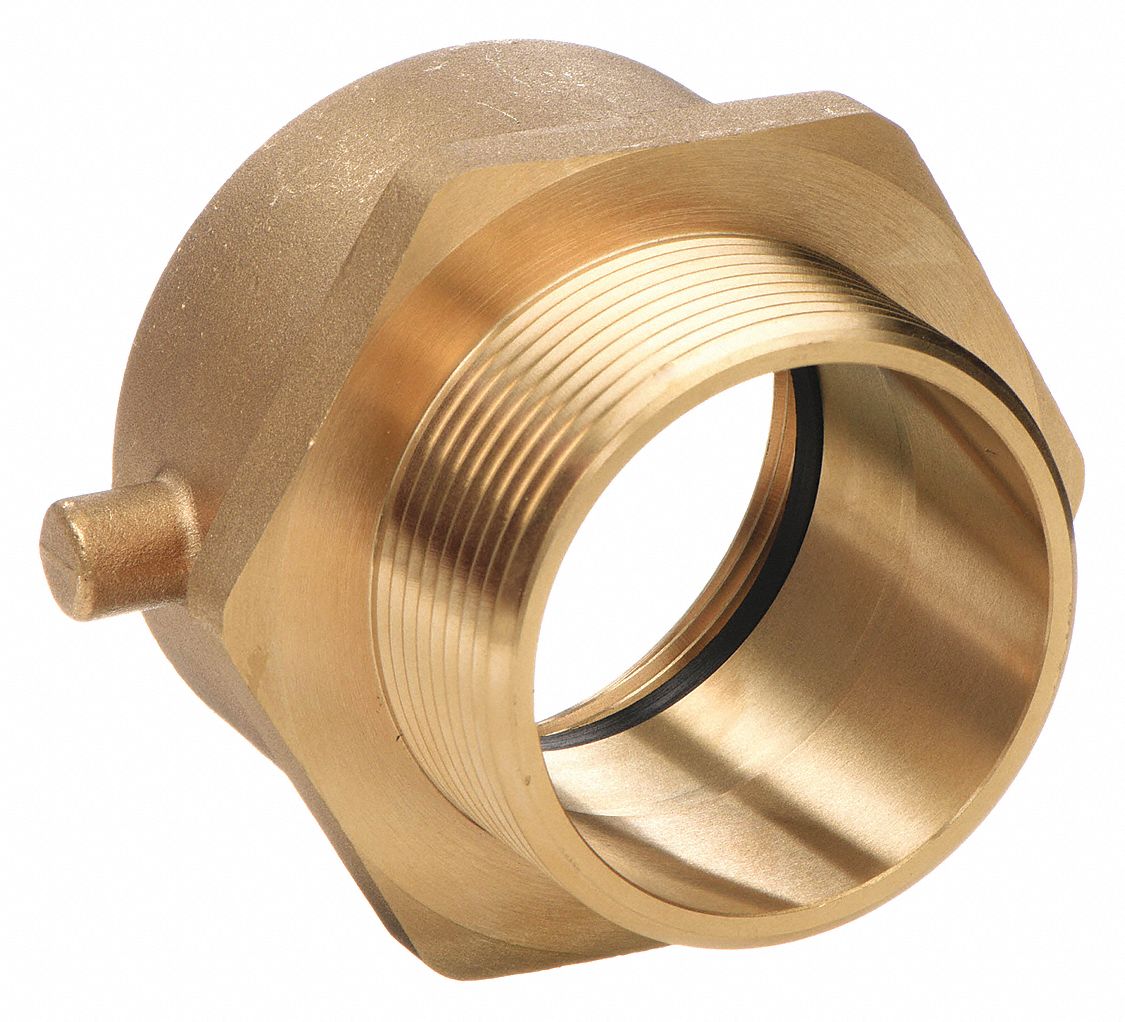 MOON AMERICAN, 2 1/2 in Compatible Pipe Size, NH x NH, Fire Hose ...