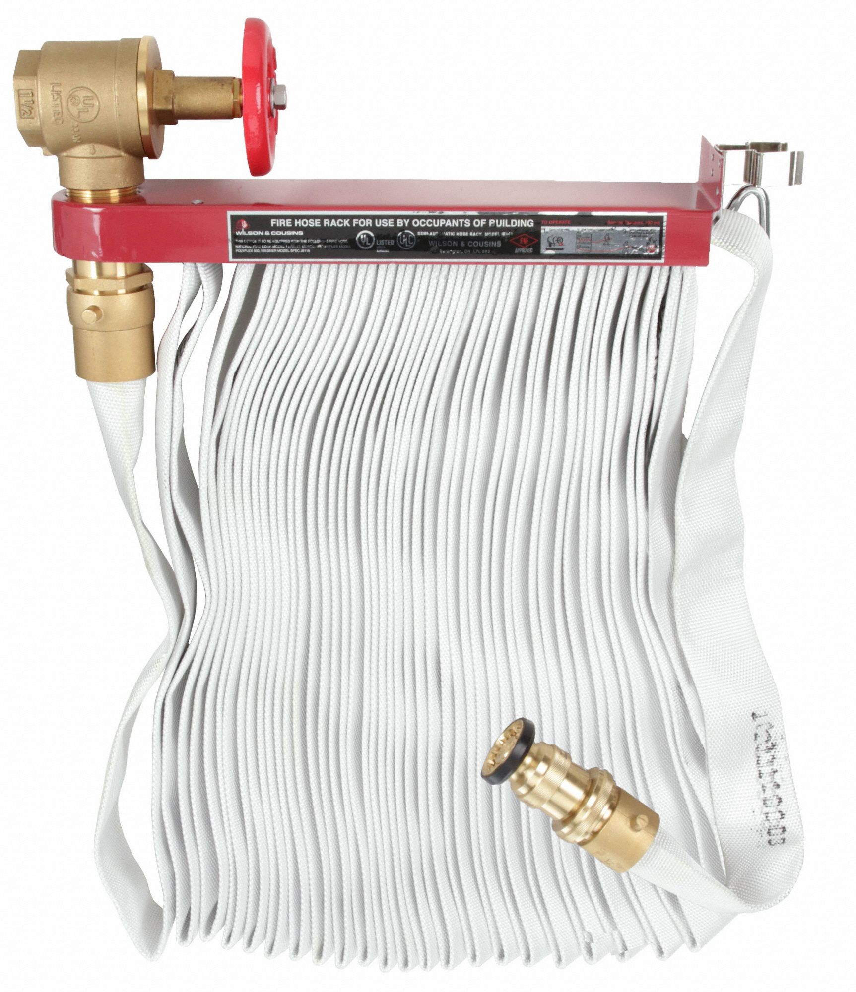 MOON AMERICAN Fire Hose Pin Rack Assembly: 1 1/2 in Hose Inside Dia ...