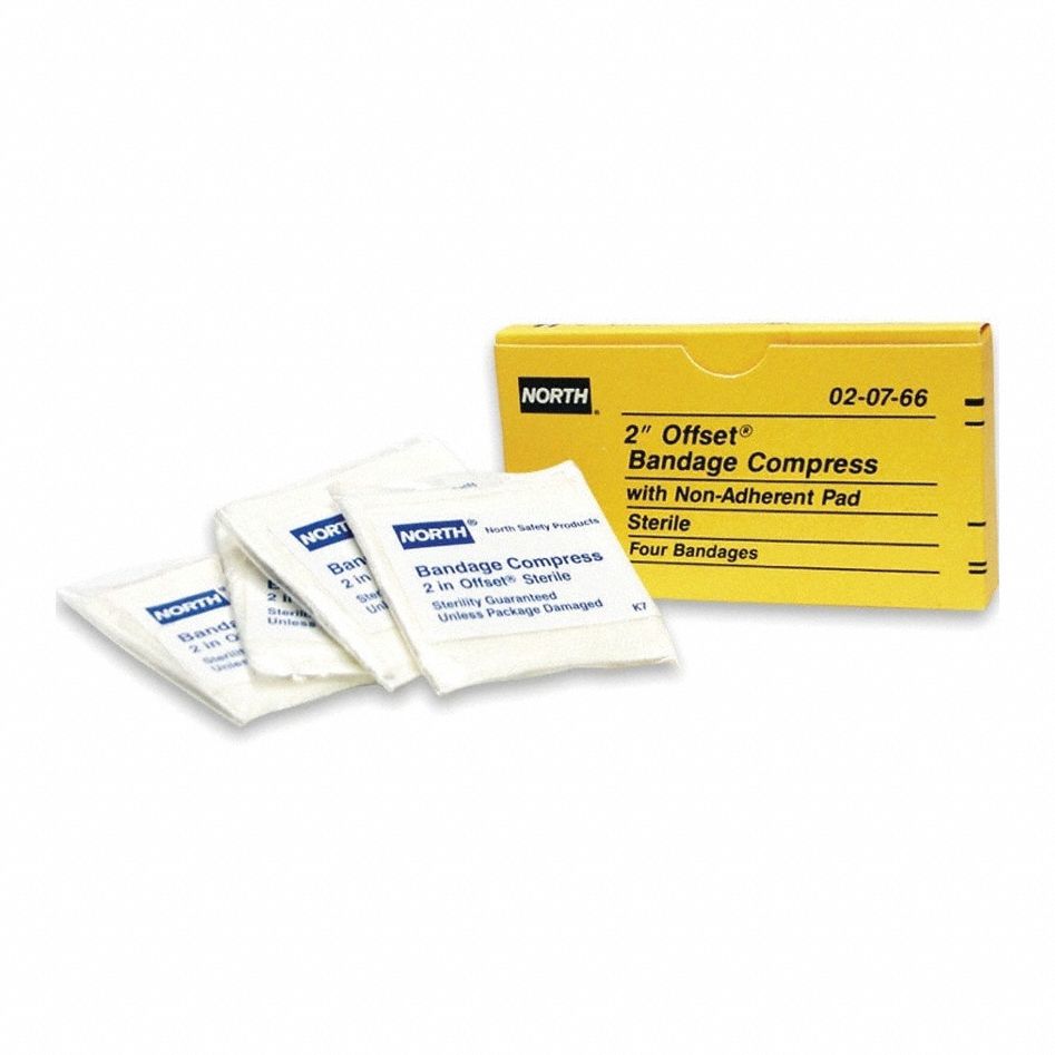 HONEYWELL, 2 in Dressing Lg, 2 in Dressing Wd, Gauze Compress - 6AT25 ...