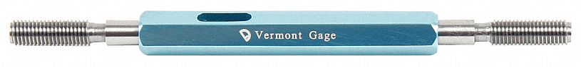 VERMONT GAGE, Go/No-Go (Plus/Minus), 1/4"-32 Thread Size, Threaded Plug ...