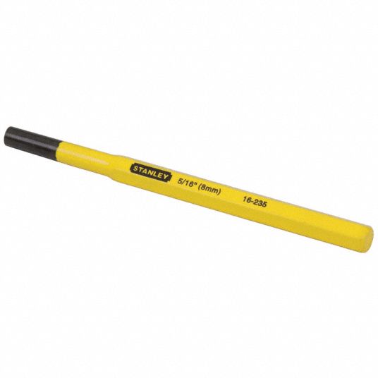1/4 in Tip Dia, 5/16 in Shank Wd, Pin Punch - 6AUE2|16-234 - Grainger