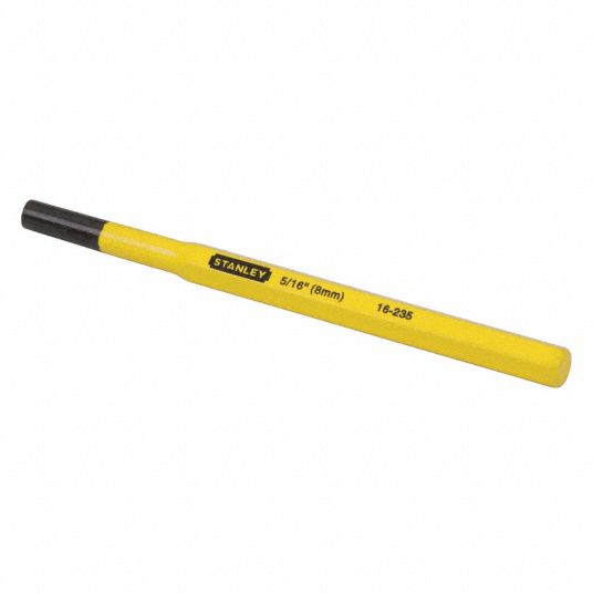 5/16 in Tip Dia, 3/8 in Shank Wd, Pin Punch - 6AUE3|16-235 - Grainger