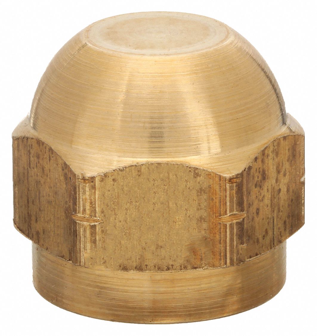WATTS, Cap, 1/8 in Connection Size - Side 1, Cap - 6AUY1|SAE-TC Brass ...