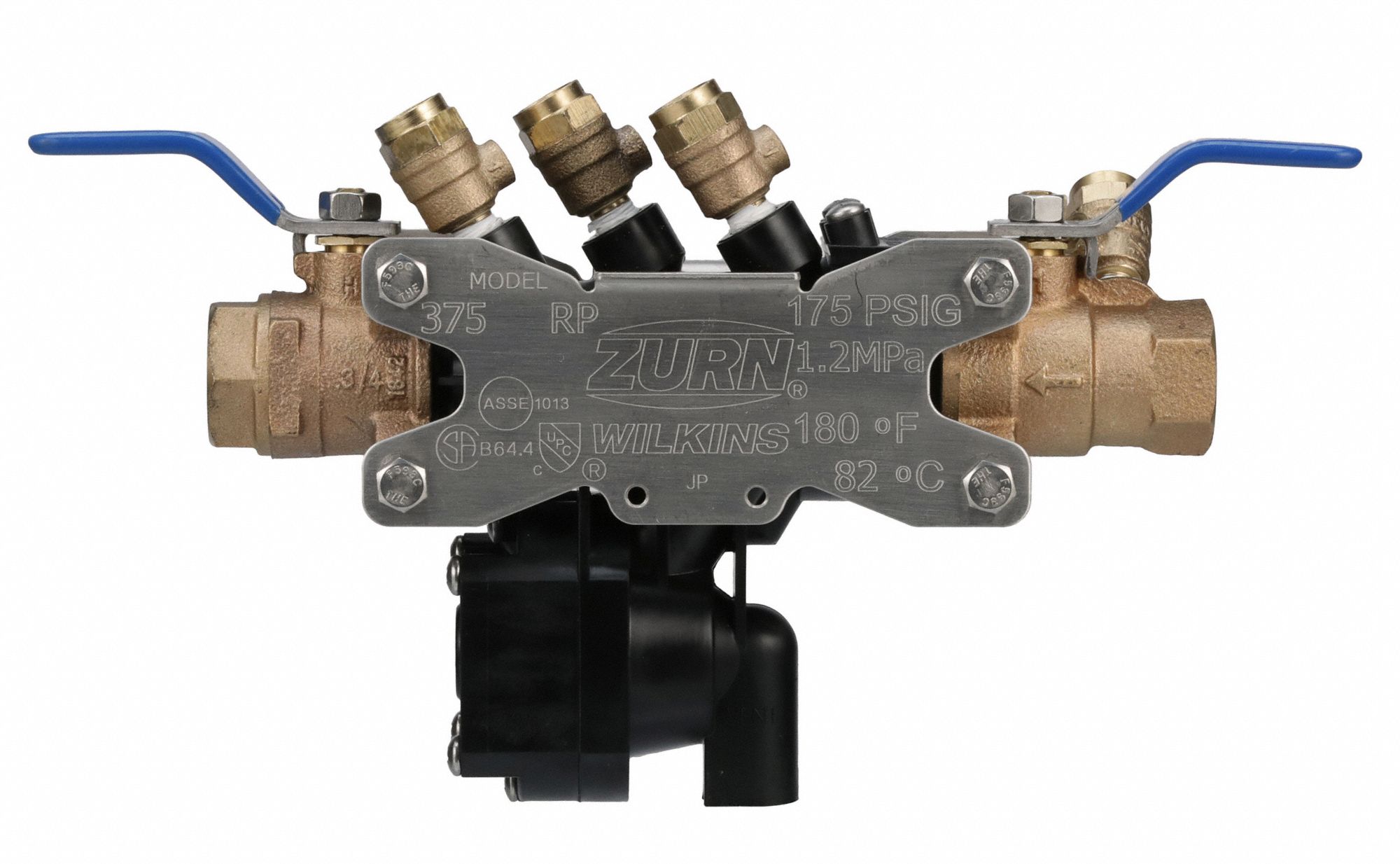 ZURN WILKINS Reduced Pressure Zone Backflow Preventer: Wilkins 375, 3/4 ...