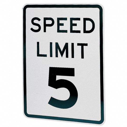 Traffic Sign, MUTCD Code R2-1, Rectangle, Aluminum, Sign Background ...