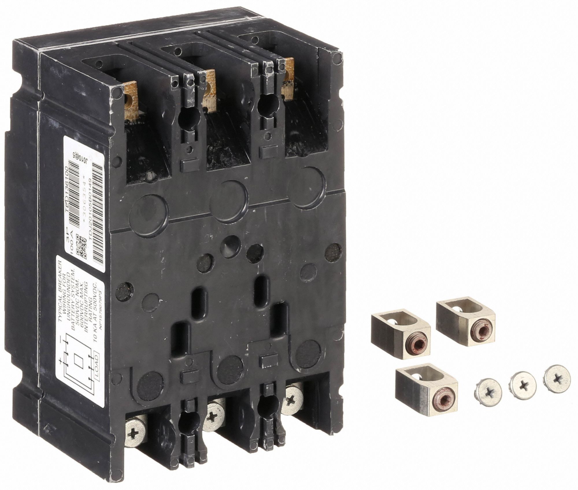 GE Molded Case Circuit Breaker: 100 A Amps, 18kA at 120/240/277/480V AC, Fixed, Line/Load Lug ...