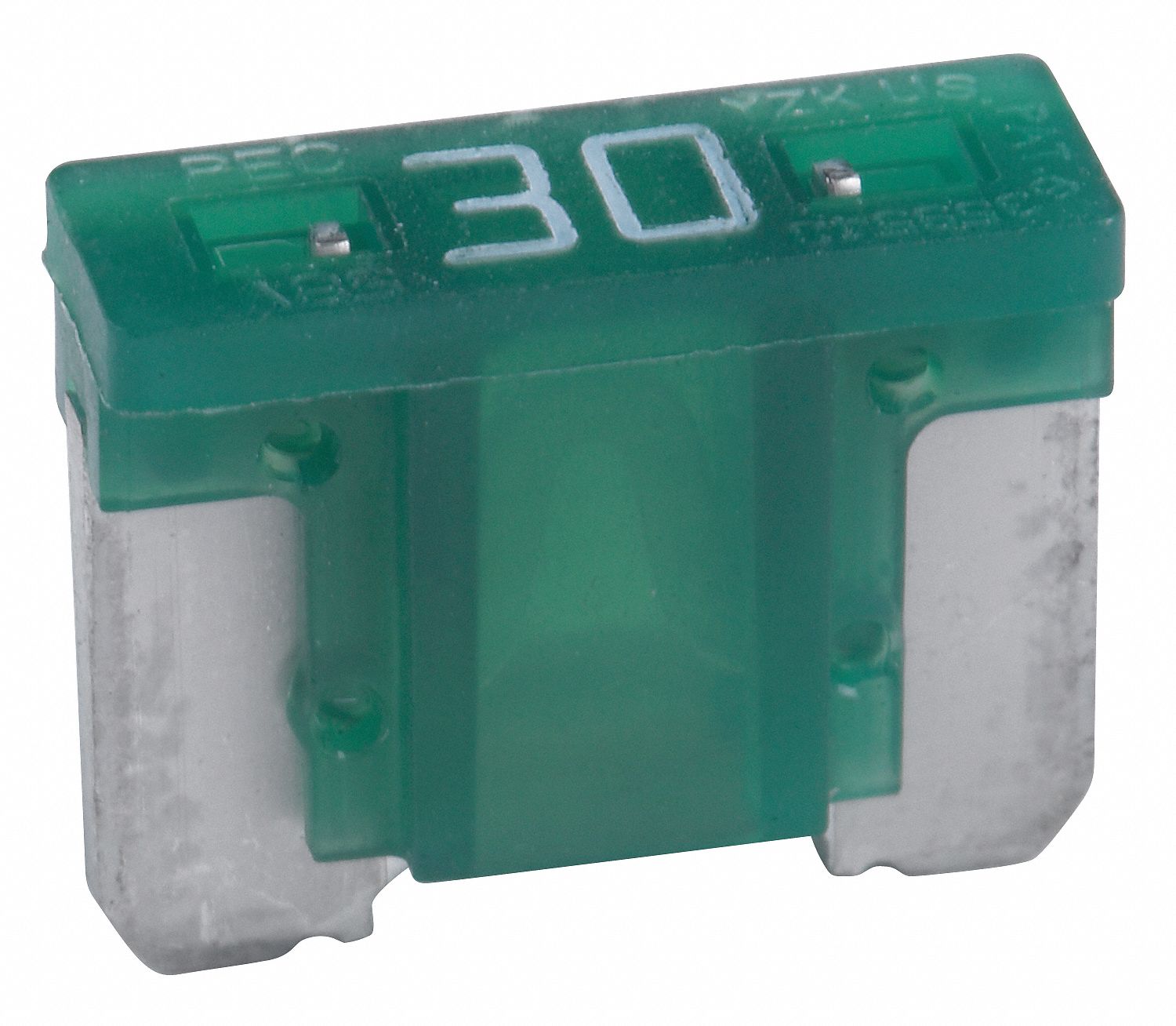 BUSSMANN Automotive Fuse: 30 A Amps, 32V DC, Green Color, Nonindicating ...