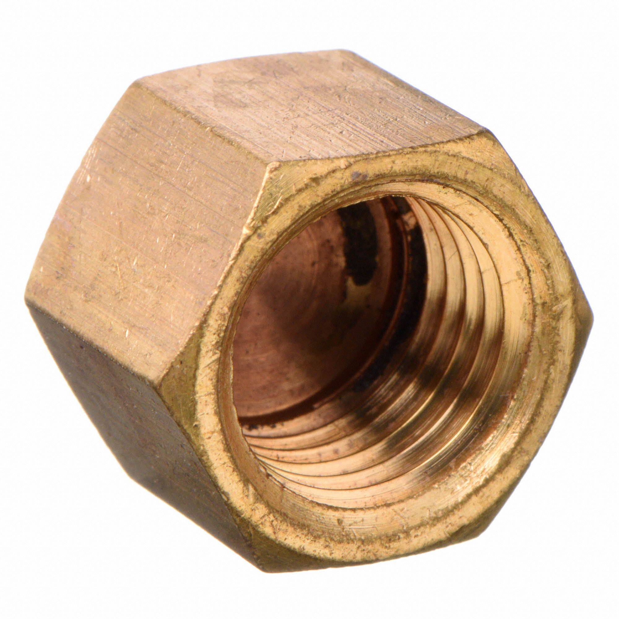 GRAINGER APPROVED Brass Cap, FNPT, 1/2 in Pipe Size, 1 EA - 6AYZ5|6AYZ5 ...