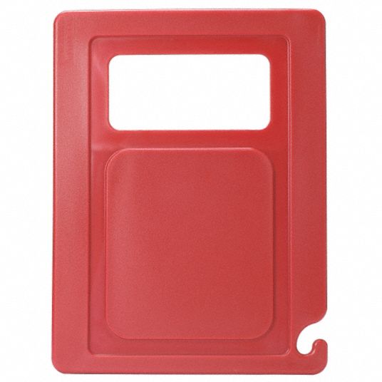 Cutting Board, Co-Polymer, Red, 18 in Length, 24 in Width, 1/2 in ...