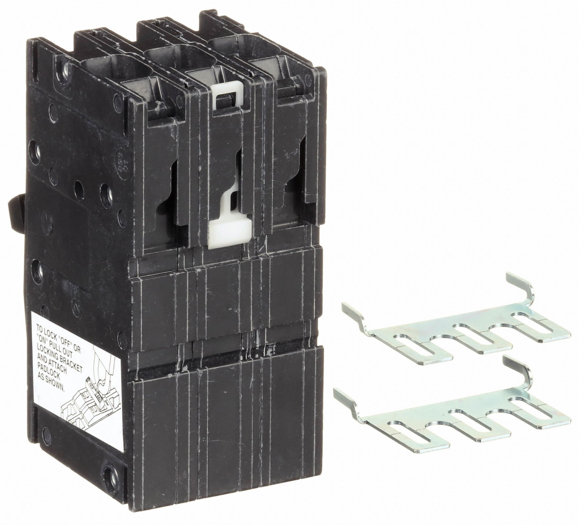 SQUARE D Miniature Circuit Breaker: 80 A, 120/240V AC, Three Phase, 10kA at 120/240V AC, 3 Poles ...