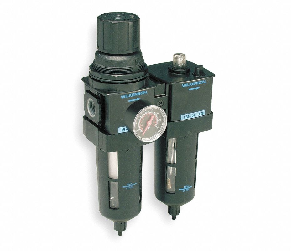 WILKERSON Filtro/Regulador/Lubricador, 1/2" NPT, Rango de Ajuste 0 a 125 psi - 6B294 | D28-04 ...